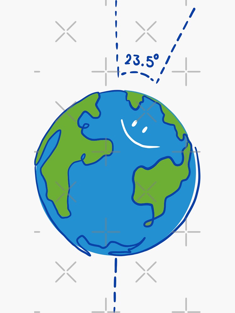 "23.5 Earth on Ongsa Tote bag - Colored | Tilt - The world is tilted 23 ...