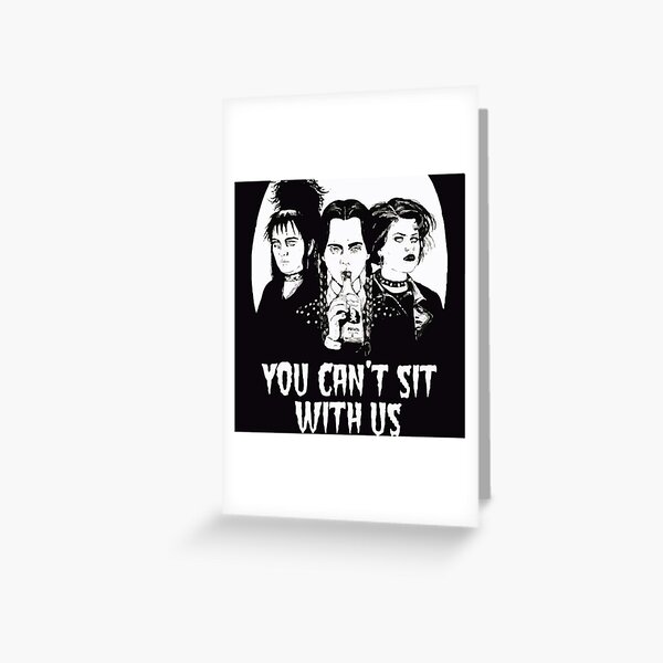 "Wednesday Addams Lydia Deetz Nancy Gothic Goth Emo" Greeting Card for ...