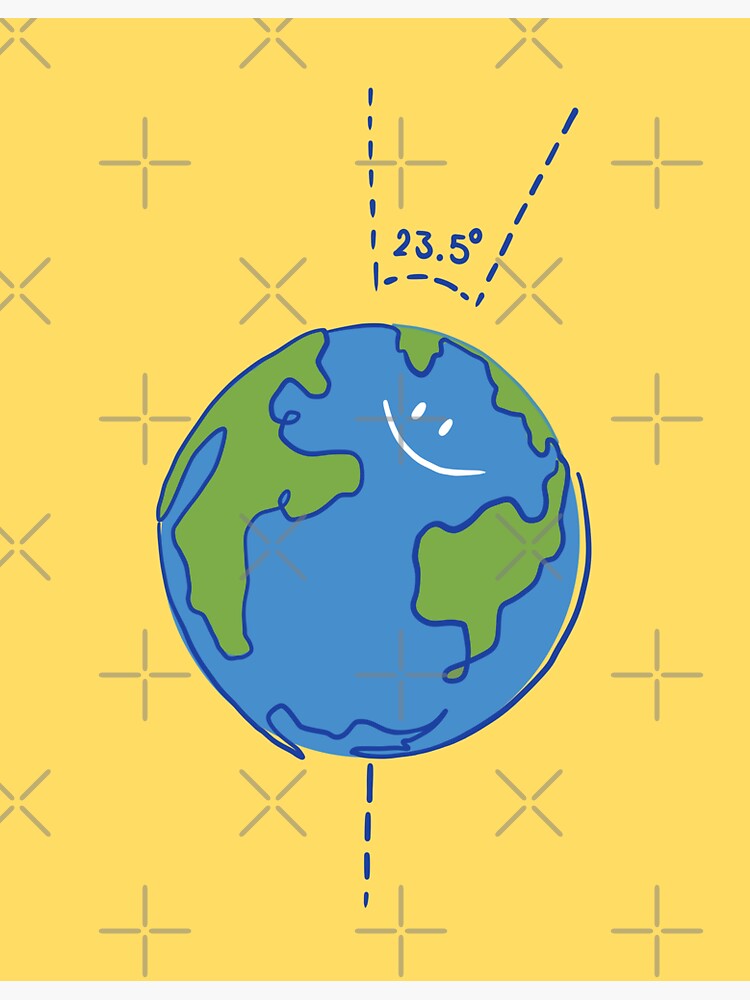"23.5 Earth on Ongsa Tote bag - Yellow Background | Tilt - The world is ...