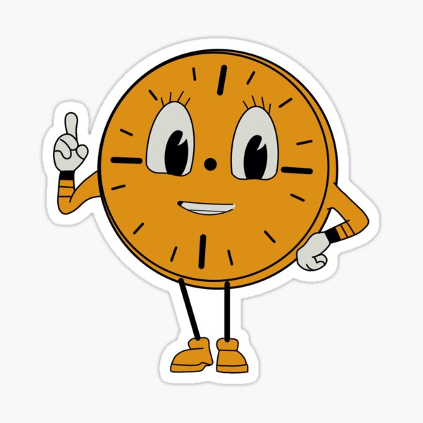 "Miss Minutes" Sticker by Evimailen | Redbubble