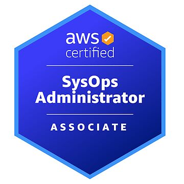 "AWS Certified SysOps Administrator Associate Badge" Sticker for Sale ...