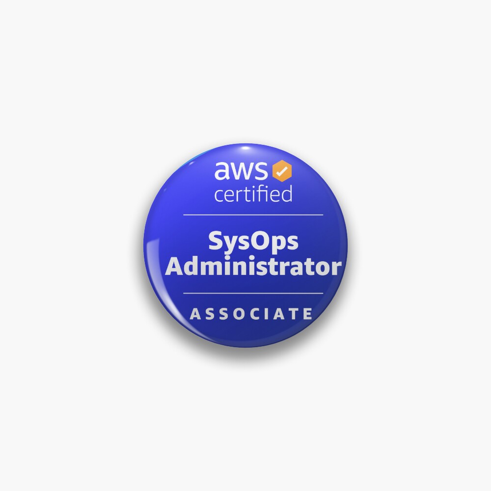 "AWS Certified SysOps Administrator Associate Badge" Sticker for Sale ...