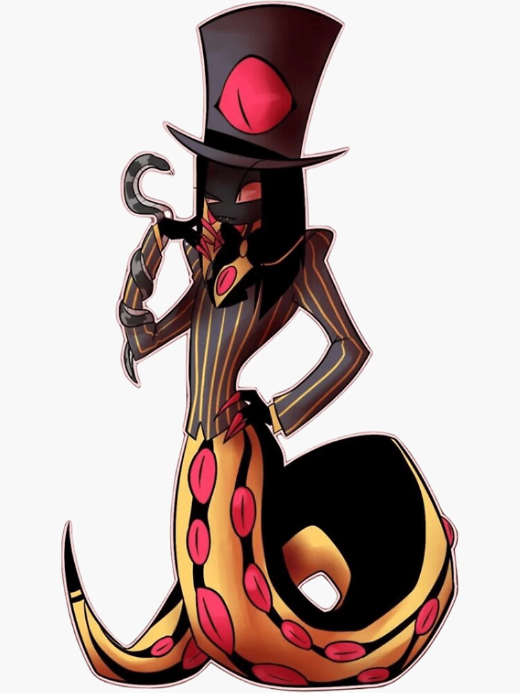 "Sir Pentious - Hazbin Hotel" Sticker for Sale by Aqsa-manzoor | Redbubble