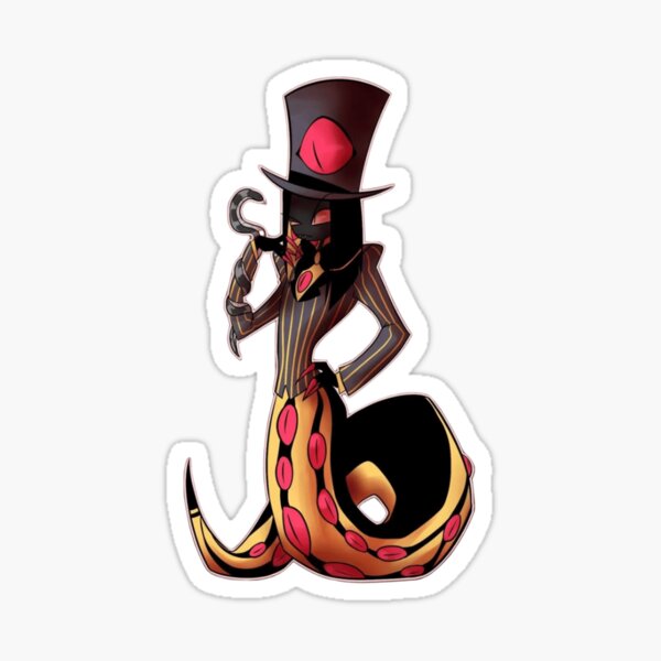 "Sir Pentious - Hazbin Hotel" Sticker for Sale by Aqsa-manzoor | Redbubble
