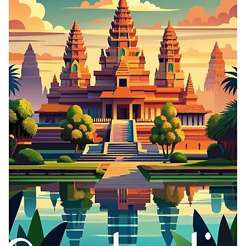 "Angkor Wat - Cambodia" Sticker by BelleRiviera | Redbubble
