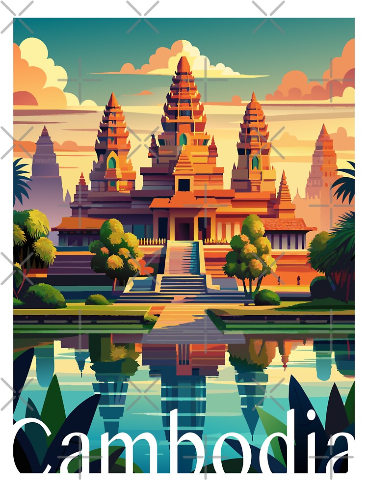 "Angkor Wat - Cambodia" Sticker by BelleRiviera | Redbubble