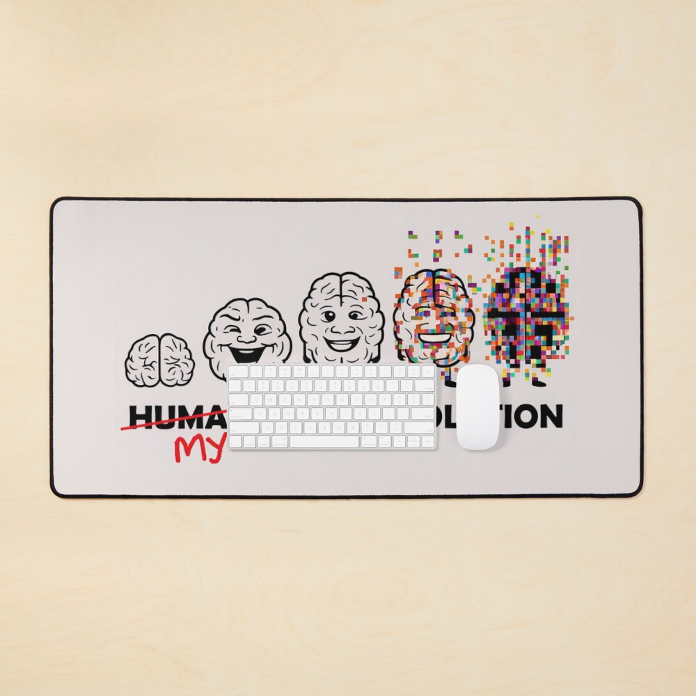 "human brain evolution brainrot meme" Sticker for Sale by digilabs ...