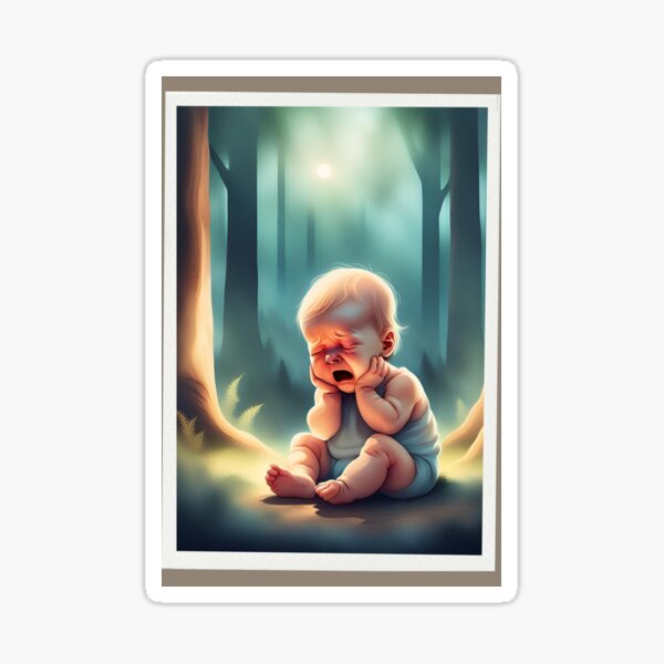 "Crying baby" Sticker for Sale by MBstores01 | Redbubble