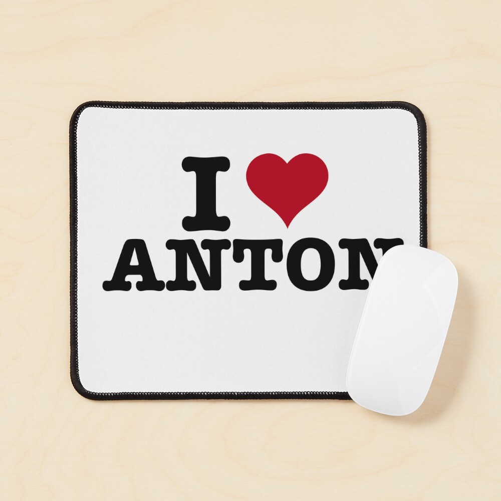 "love anton " Sticker for Sale by maries-shopz | Redbubble