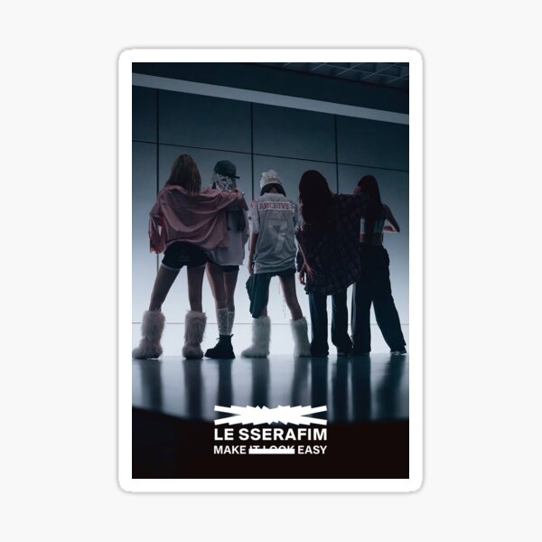 "Le Sserafim Easy SMART Make it Look Easy" Sticker for Sale by ...