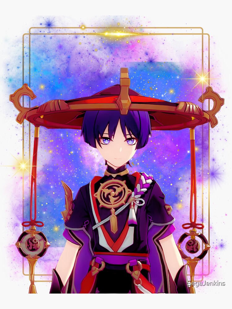 "Fatui Scaramouche Genshin Impact" Sticker by SegaJenkins | Redbubble