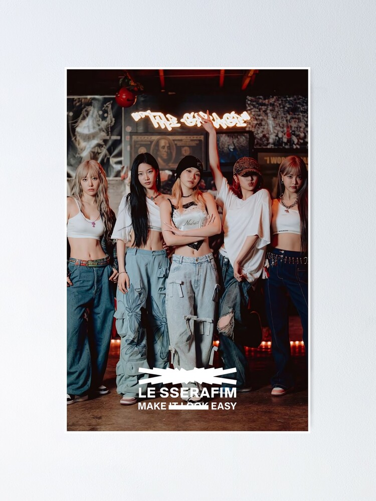 "Le Sserafim Easy SMART Make it Look Easy" Poster for Sale by Valereekmerch | Redbubble