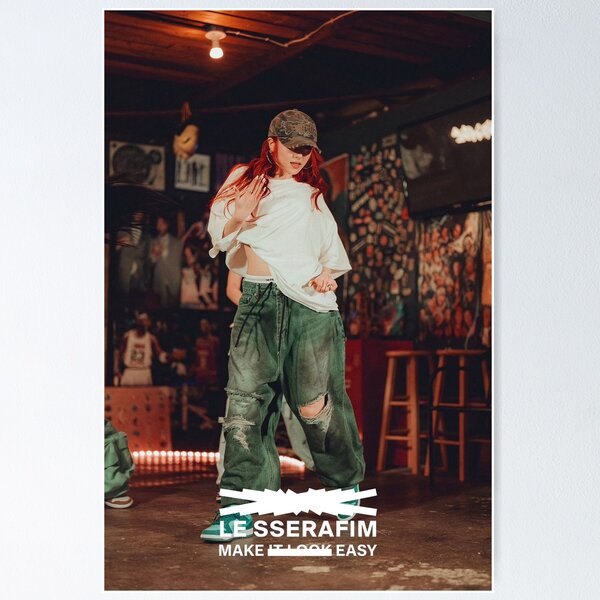 "Le Sserafim Yunjin Easy SMART Make it Look Easy" Poster for Sale by ...