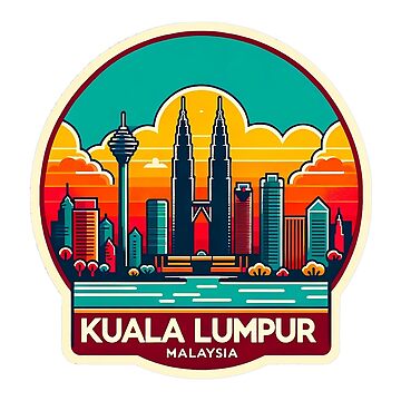 "Kuala Lumpur Malaysia" Sticker for Sale by LoveLabDesign | Redbubble