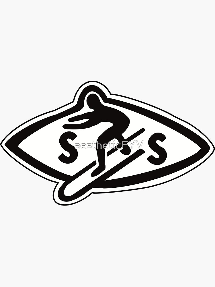"Surfer Supplies Ocean City New Jersey OCNJ Surf Shop Logo" Sticker for ...