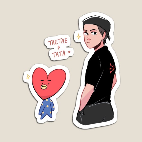 "BTS: TAETAE & TATA" Magnet for Sale by randomsplashes | Redbubble