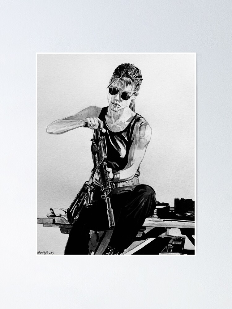 "Sarah Connor" Poster for Sale by BryanWhipple | Redbubble