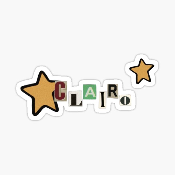 "Clairo magazine letters" Sticker for Sale by Cooolstuffff | Redbubble