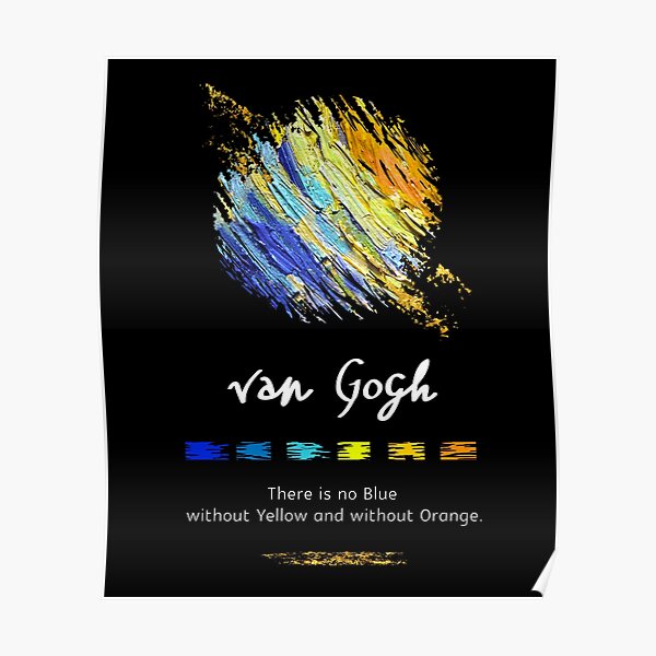 "Vincent Van Gogh. Poem Quote Art. Artist Gifts. " Poster by ...