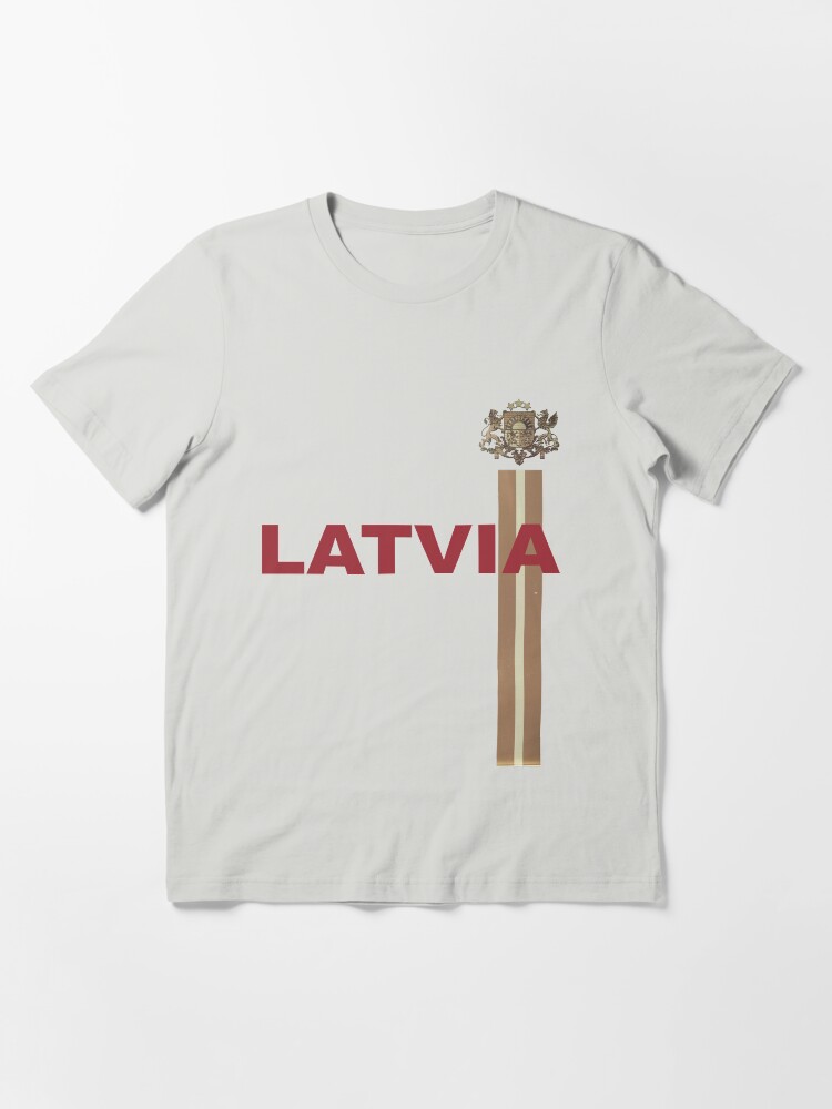 "Latvia Vintage Effect Fan Jersey Latvian Deluxe" T-shirt for Sale by ...