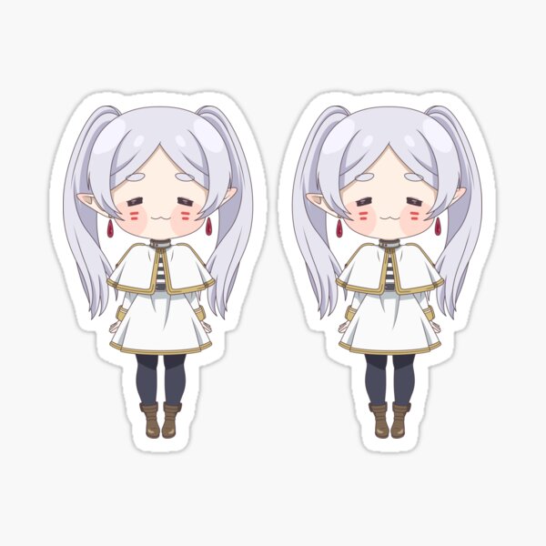 "Frieren cute face chibi full body" Sticker for Sale by Yangartworks ...