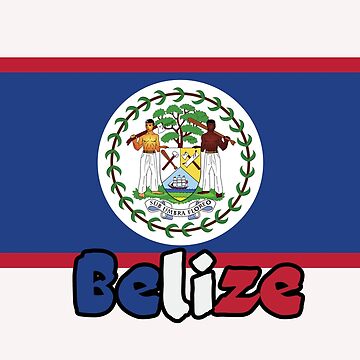 " Belize Flag Map" Sticker for Sale by AnimalsDH305 | Redbubble