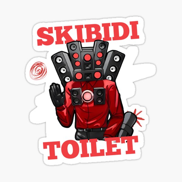 "skibidi toilet" Sticker for Sale by Batata-7m7 | Redbubble