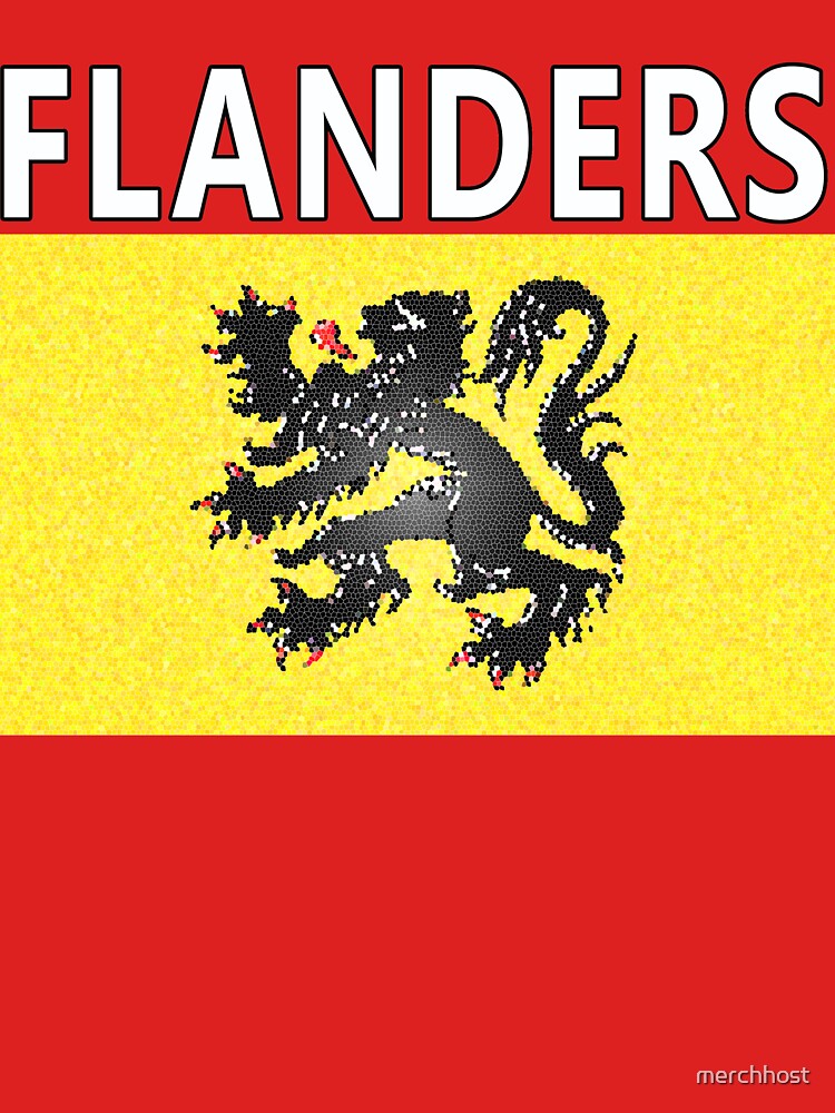 "Flanders Flag Lion in Artistic Detail" T-shirt for Sale by merchhost ...