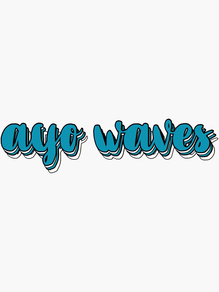 "Pepperdine Ayo Waves " Sticker for Sale by Coatesallie | Redbubble