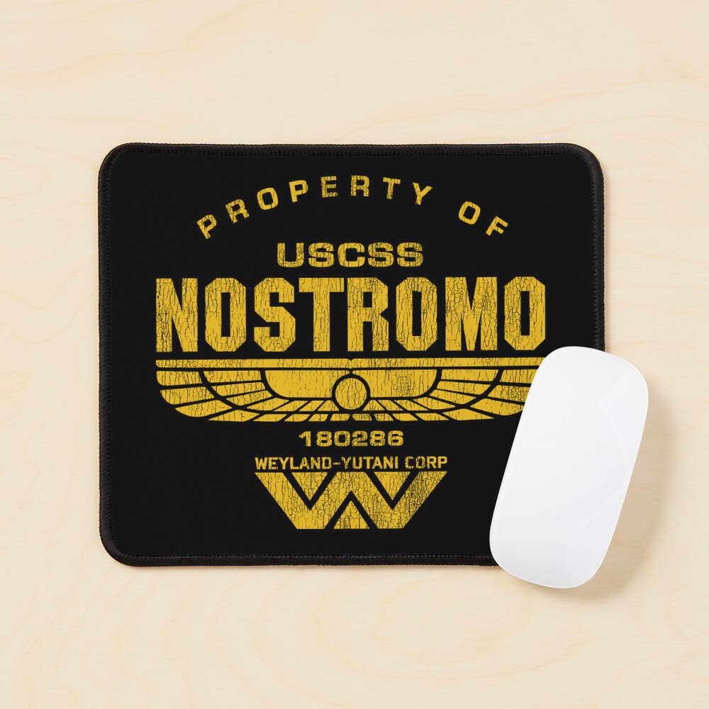 "Property of USCSS Nostromo Dks Worn" Sticker for Sale by alhern67 | Redbubble