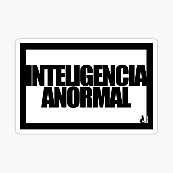 "ABNORMAL INTELLIGENCE" Sticker by MobsProject | Redbubble