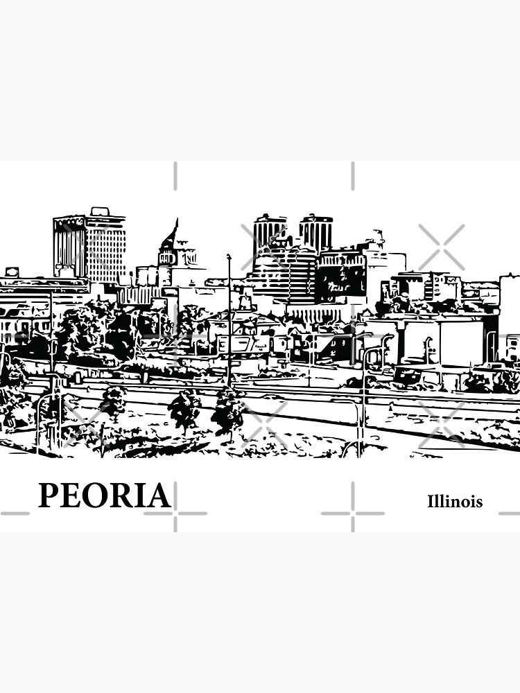 "Peoria Illinois" Sticker for Sale by Lakeric | Redbubble
