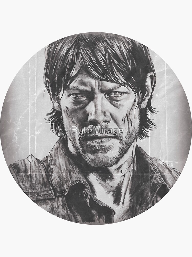 "The Walking Dead: Daryl Dixon" Sticker for Sale by ByteMirage | Redbubble
