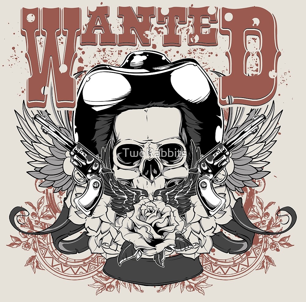 "Skull Outlaw" by TwoRabbits | Redbubble