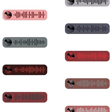 "Linkin Park Spotify Codes - Hybrid Theory Album Stickers" Sticker by SchangSche | Redbubble