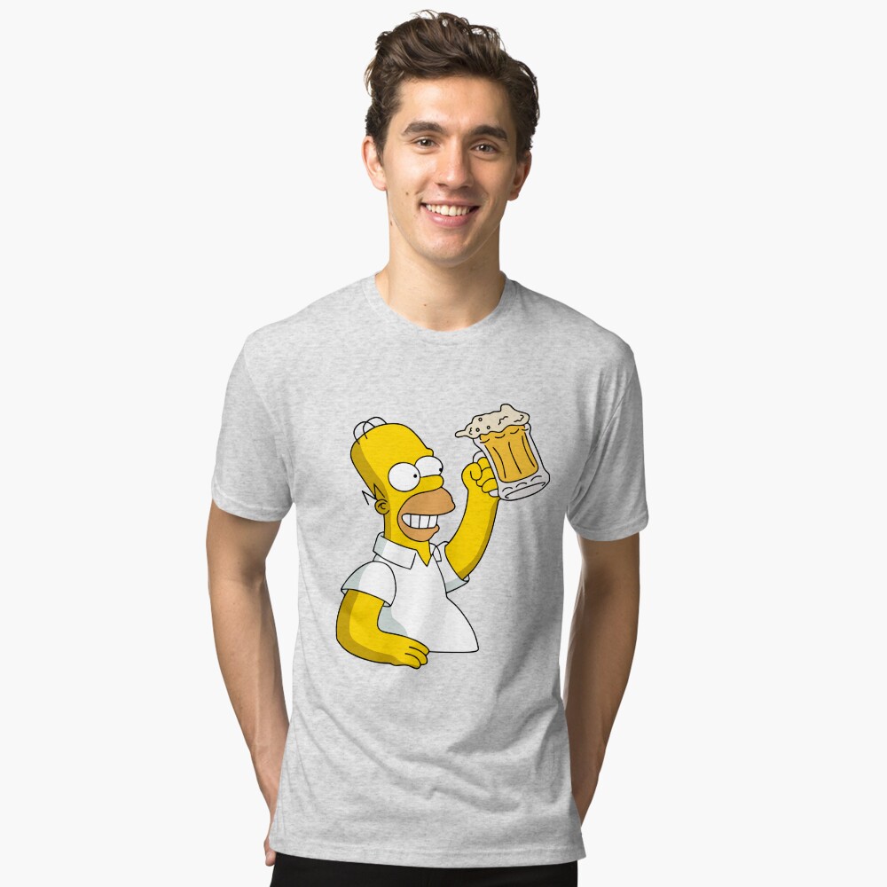 "Homer Simpson holding beer duff" Sticker for Sale by Burak ...