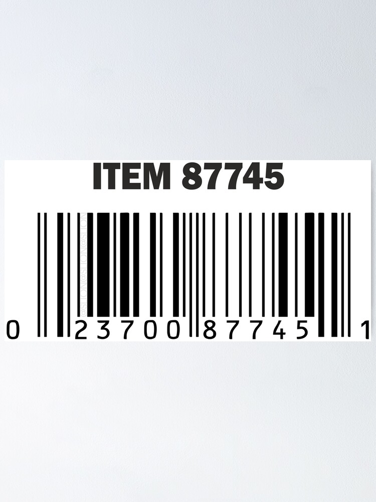"barcode Costco rotisserie chicken label 87745" Poster for Sale by ...