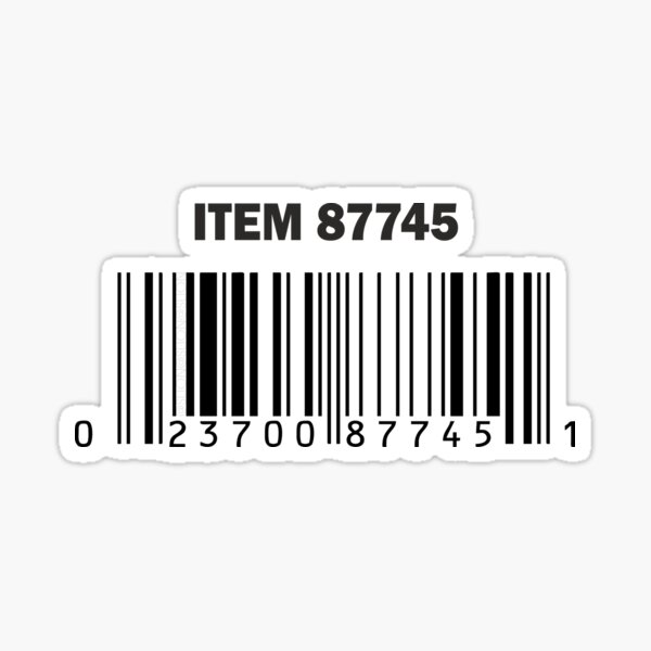 "barcode Costco rotisserie chicken label 87745" Sticker for Sale by ...