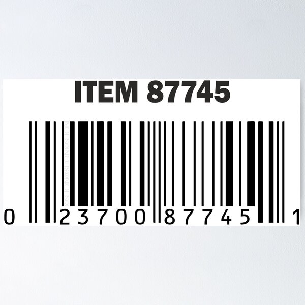 "Costco chicken barcode rotisserie chicken label 87745" Poster for Sale ...