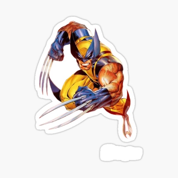 "Wolverine Sticker" Sticker for Sale by Diegovisk | Redbubble