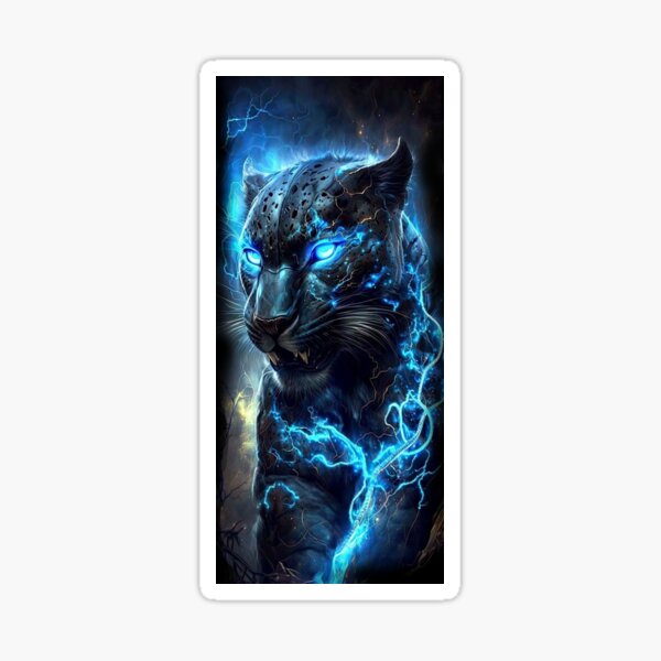 "magical panther" Sticker for Sale by Kosm1kuniverse | Redbubble