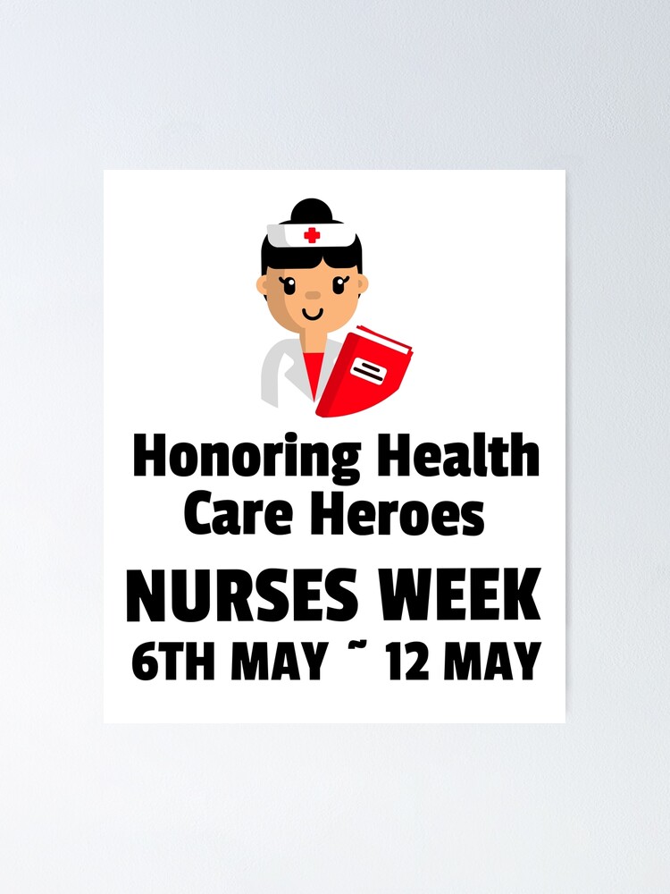 "National Nurses Week" Poster for Sale by 87-Aesthetics | Redbubble