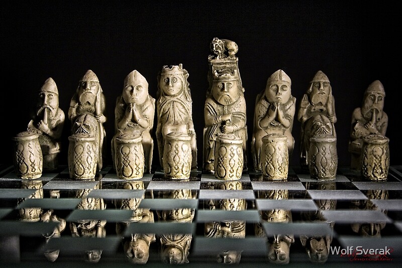 "Ancient Chess Set" by Wolf Sverak | Redbubble