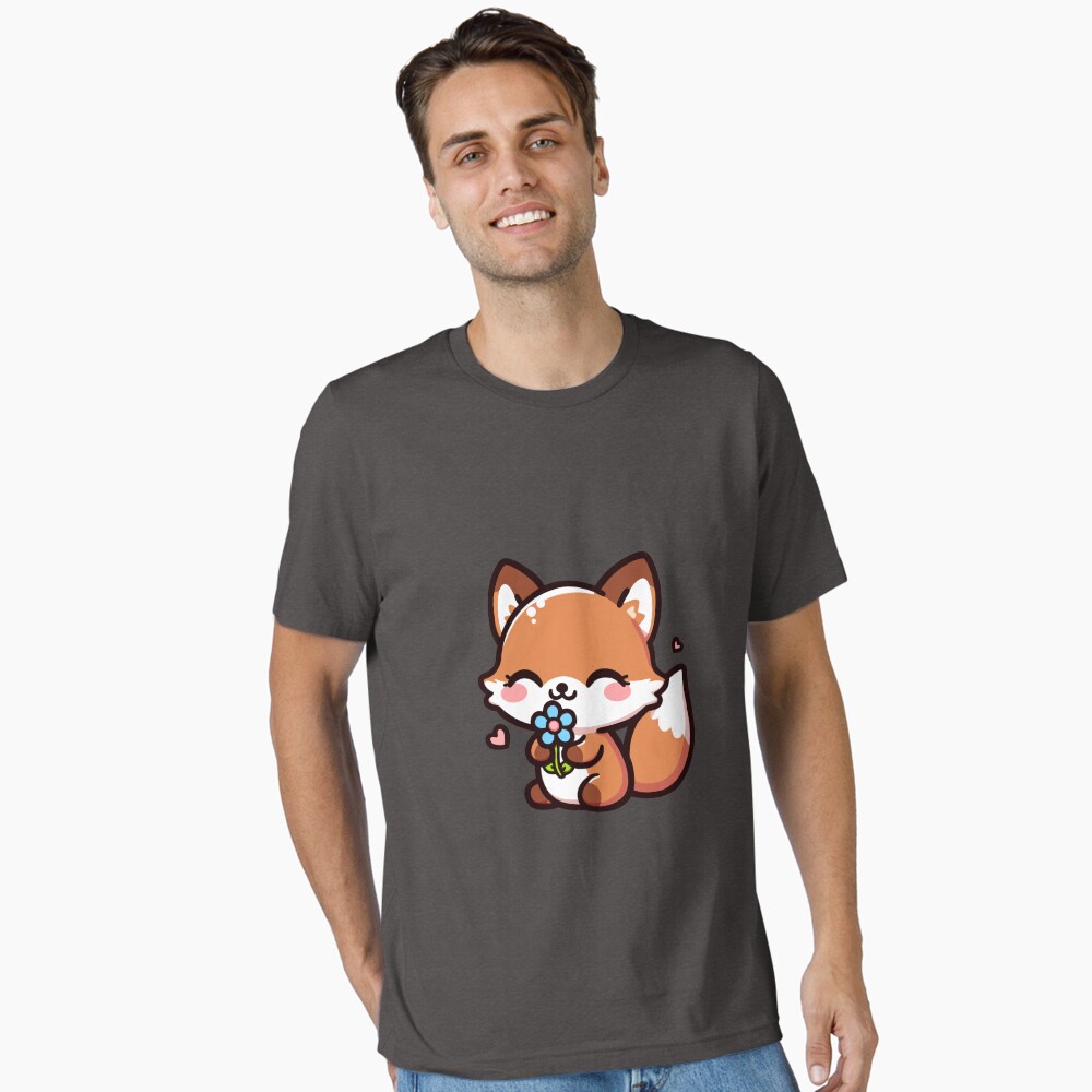 "Fox with flower" Sticker for Sale by Delidream | Redbubble