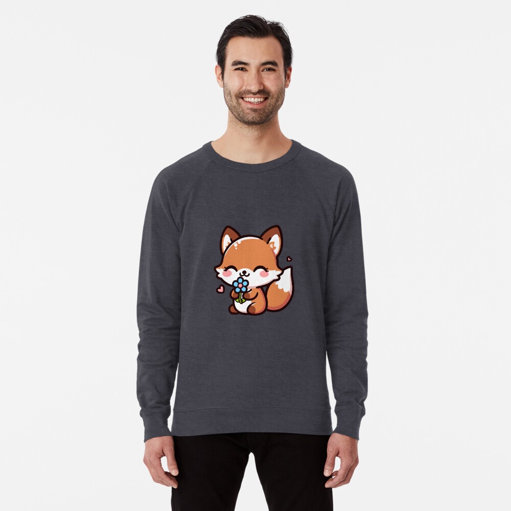 "Fox with flower" Sticker for Sale by Delidream | Redbubble
