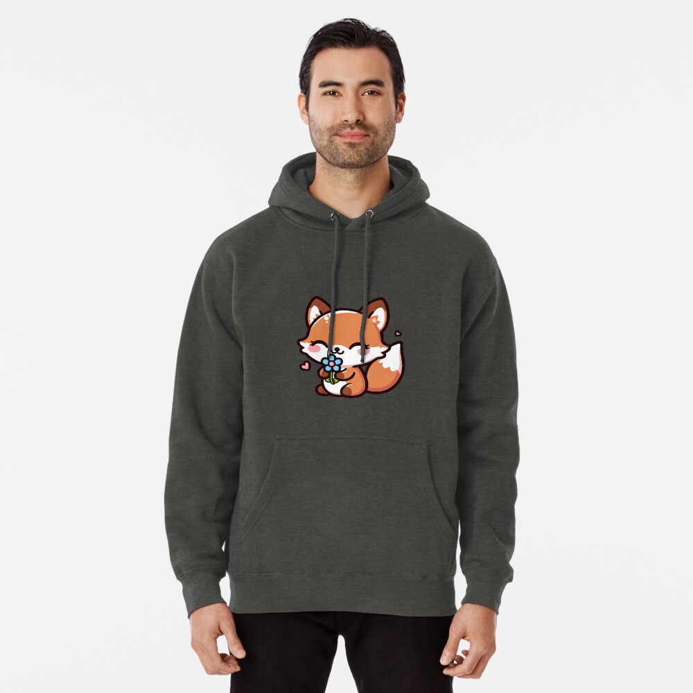 "Fox with flower" Sticker for Sale by Delidream | Redbubble