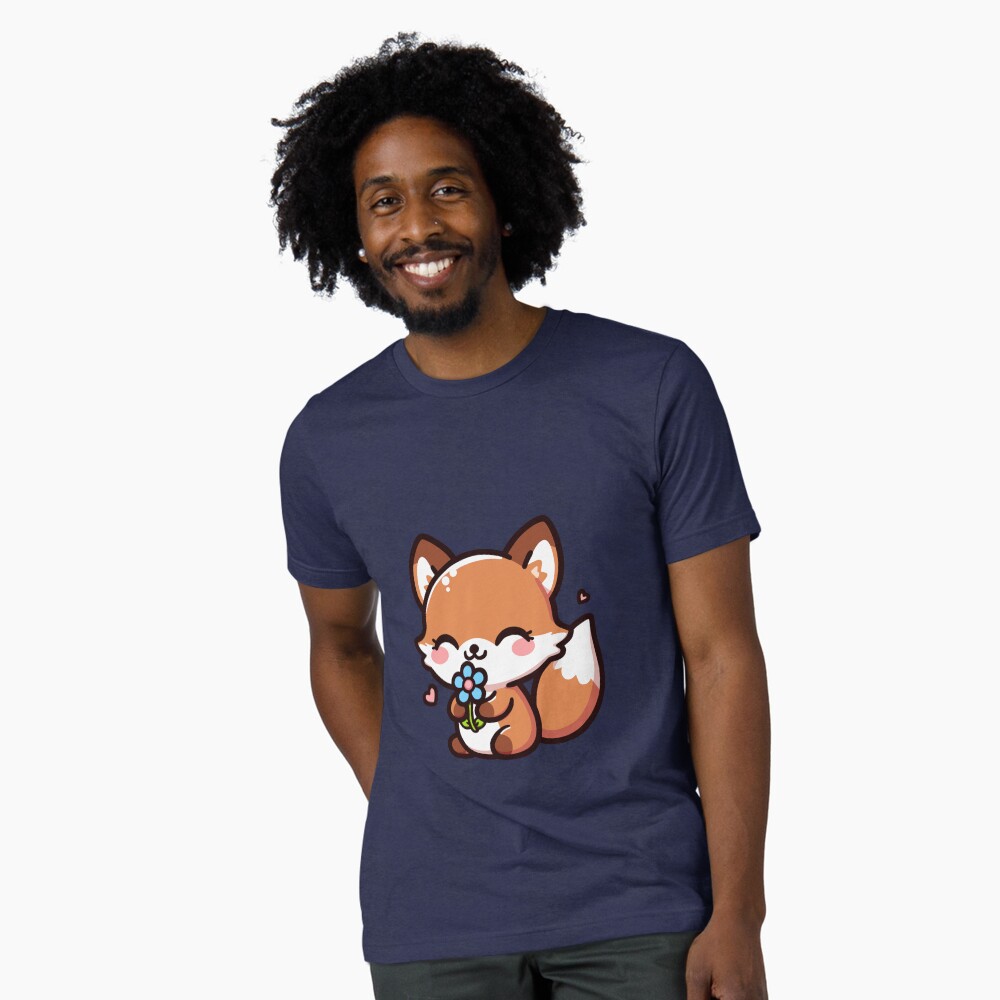 "Fox with flower" Sticker for Sale by Delidream | Redbubble