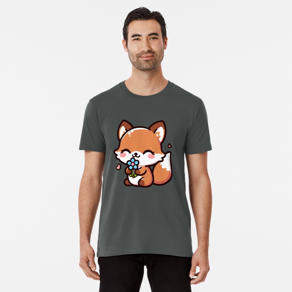 "Fox with flower" Sticker for Sale by Delidream | Redbubble