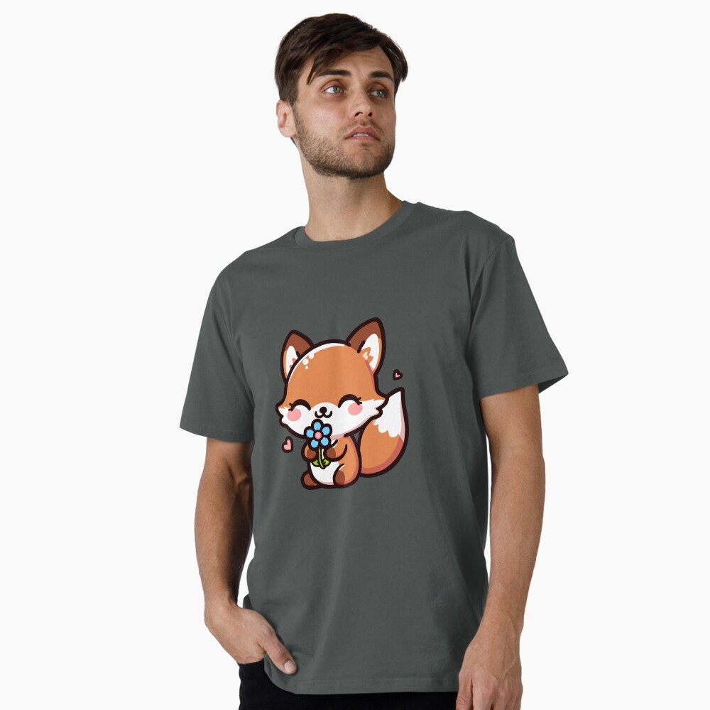 "Fox with flower" Sticker for Sale by Delidream | Redbubble