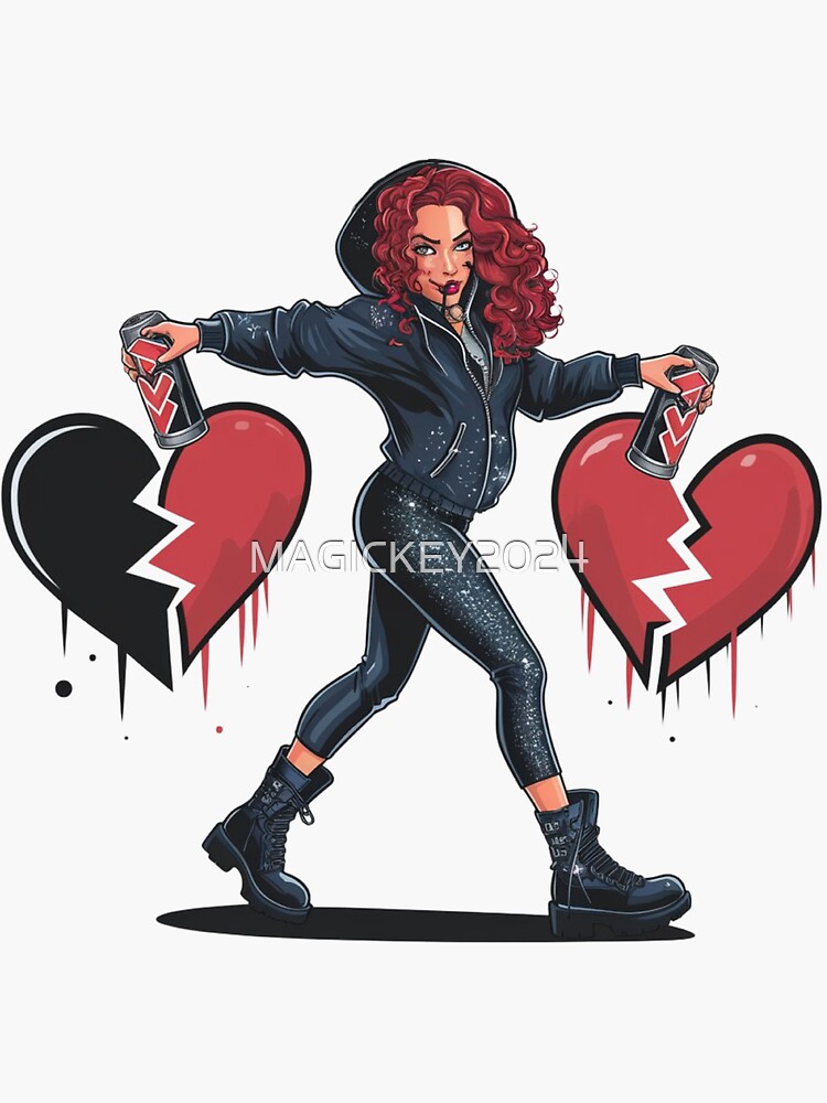 "descendants paint it red scene" Sticker for Sale by MAGICKEY2024 ...